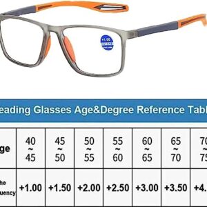 WOSLXM Men's Sports Ultra-Light Anti-Blue Light Presbyopic Glasses, Titanium Progressive Far and Near Dual-Use Reading Glasses (Black, 2, multiplier_x)