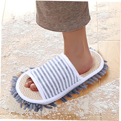 DOITOOL 1 Pair Slippers Houseshoes Slippers for Women Shoe Covers for Indoors Sweeper Mop Floor Cleaning Shoes Floor Cleaning Slipper Womens Socks Indoor Shoes All Season Slippers Cloth