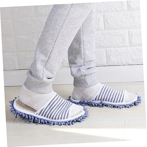 DOITOOL 1 Pair Slippers Houseshoes Slippers for Women Shoe Covers for Indoors Sweeper Mop Floor Cleaning Shoes Floor Cleaning Slipper Womens Socks Indoor Shoes All Season Slippers Cloth