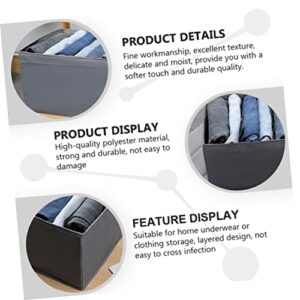 CHILDWEET 1pc Underwear Storage Box Necktie Organizer Cabinet Drawer Dresser Drawers Desk Closet Fabric Organizer Socks Divider Organizer Underwear Storage Organizer Socks Storage Container