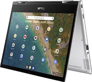 asus chromebook flip cm3, 12" touchscreen nanoedge display, mediatek™ kompanio 820 (8192), arm natt mc5 gpu, 64gb emmc, 4gb ram, wi-fi 5, chrome os, cm3200fm1a-dh01t (renewed)