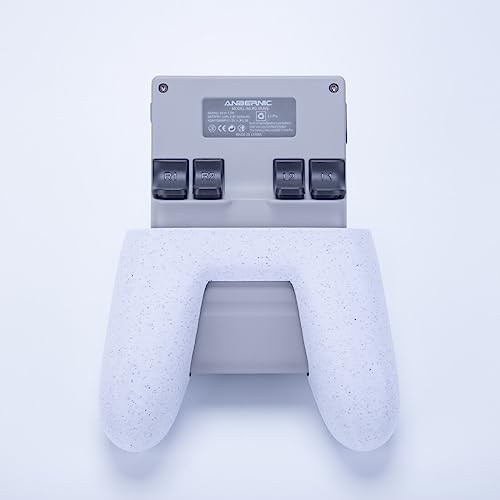 RG353VS/RG353V Game Controller Handle, DIY Retro Handheld Game Console Comfortable Grip Gamepad (Marble White)