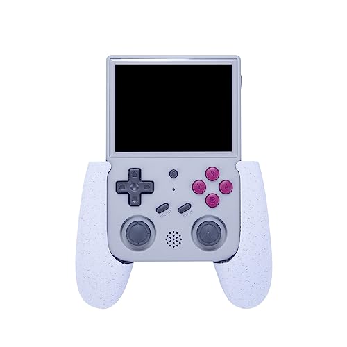 RG353VS/RG353V Game Controller Handle, DIY Retro Handheld Game Console Comfortable Grip Gamepad (Marble White)