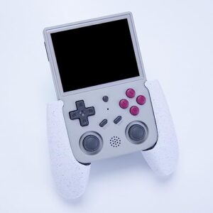 RG353VS/RG353V Game Controller Handle, DIY Retro Handheld Game Console Comfortable Grip Gamepad (Marble White)