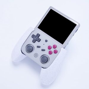 RG353VS/RG353V Game Controller Handle, DIY Retro Handheld Game Console Comfortable Grip Gamepad (Marble White)