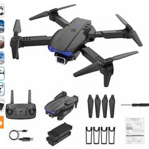 Drone with 1080P Dual HD Camera - 2023 Upgradded RC Quadcopter for Adults and Kids, WiFi FPV RC Drone for Beginners Live Video HD Wide Angle RC Aircraft, Trajectory Flight, Auto Hover,Carrying Case.