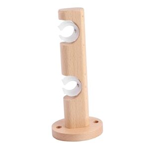 cabilock 1pc wooden pole holder wood curtain rod curtain holders for drapes curtain rod rack wooden rod support curtain rod end beech shower curtain holder wooden rod bracket