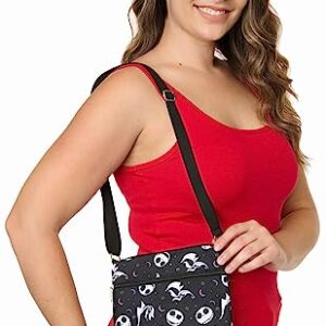 Disney Crossbody Bag Jack Skellington and Zero All Over Print Passport Travel