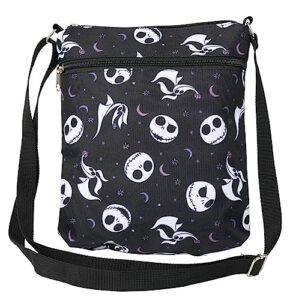 disney crossbody bag jack skellington and zero all over print passport travel