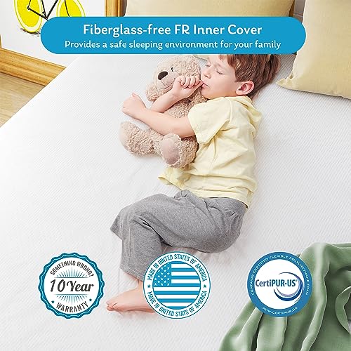 Twin Mattress, Fiberglass Free 6/8/10/12 inch Twin Size Bed Mattresses in A Box, CertiPUR-US Certified Made in USA for Daybed, Kids Bunk Trundle Bed, Gel Memory Foam, Medium Firm, 75"L x 38"W