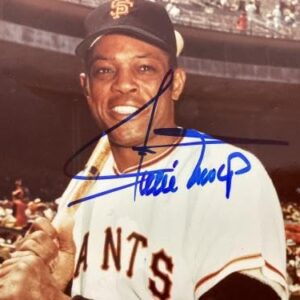 Willie Mays Signed Photo 8x10 Baseball NY Giants Say Hey Autograph Damage JSA 1 - Autographed MLB Photos