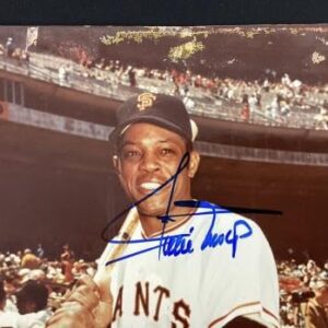 Willie Mays Signed Photo 8x10 Baseball NY Giants Say Hey Autograph Damage JSA 1 - Autographed MLB Photos