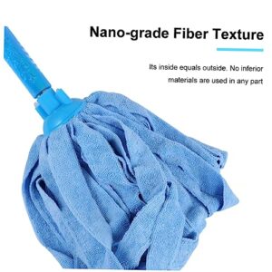 Mop Cleaner 2pcs Commercial Mop Head Microfiber Cloth Mop Refill Head Cleaning Accessories Floor Mops Mop Cleaner Mop Head Refill Mop Head Replacement Mop Heads Butuo Detergent