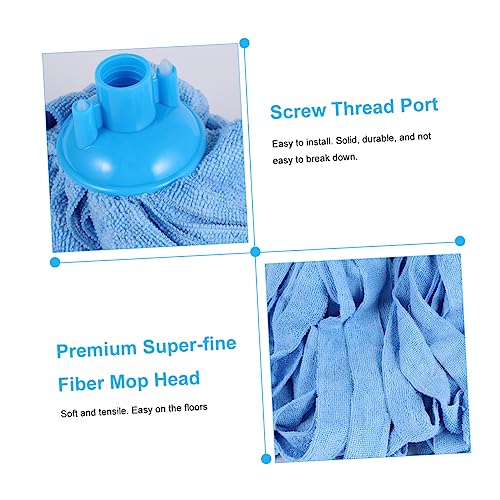 Mop Cleaner 2pcs Commercial Mop Head Microfiber Cloth Mop Refill Head Cleaning Accessories Floor Mops Mop Cleaner Mop Head Refill Mop Head Replacement Mop Heads Butuo Detergent