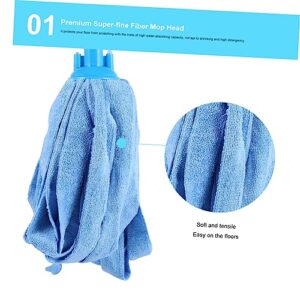 Mop Cleaner 2pcs Commercial Mop Head Microfiber Cloth Mop Refill Head Cleaning Accessories Floor Mops Mop Cleaner Mop Head Refill Mop Head Replacement Mop Heads Butuo Detergent