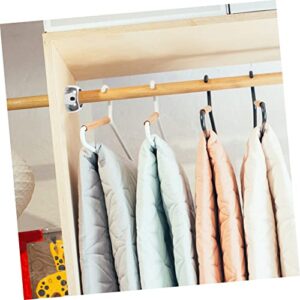 DOITOOL 12 Pcs Clothes Rail Flange Heavy Duty Shower Curtain Rod Heavy Duty Brackets Shower Curtain Holders Curtain Rod Holders Brackets Closet Rod Holders Closet Pole Bracket Rod Bracket