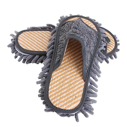 Healeved 1 Pair Slippers Sweeping Slippers Indoor Slippers for Women Lazy Mop Slippers Mop for Wood Floors Floor Cleaning Slippers Floor Cleaner Mop Home Use Slippers Home Summer Slippers