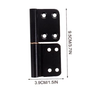 Hinges 4pcs Door Hinge Black Cabinet Hinges Black Hinges Exterior Barn Hinge for Door Interior Replacement Residential Door Hinge Metal Door Hinge Door Hinge Black