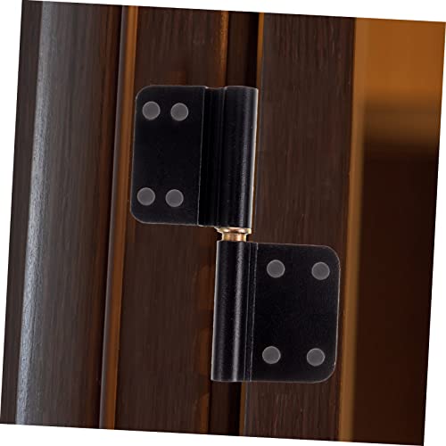 Hinges 4pcs Door Hinge Black Cabinet Hinges Black Hinges Exterior Barn Hinge for Door Interior Replacement Residential Door Hinge Metal Door Hinge Door Hinge Black