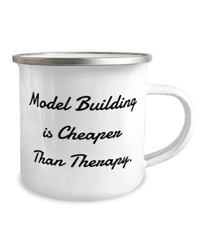 Funny Model Building Gifts, Model Building is Cheaper Than Therapy, Birthday 12oz Camper Mug For Model Building from Friends, Building model kits, Model building supplies, Model building tools, Best