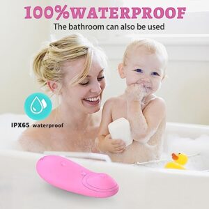 Lactation Massager Breast Vibration Boob Warmer Liquid Silicone Lactation Compress Breastfeeding Mastiti Clogged Duct Engorgement Pain Relief Waterproof Heating Milk Warmer Breastmilk Pals Rose Pink