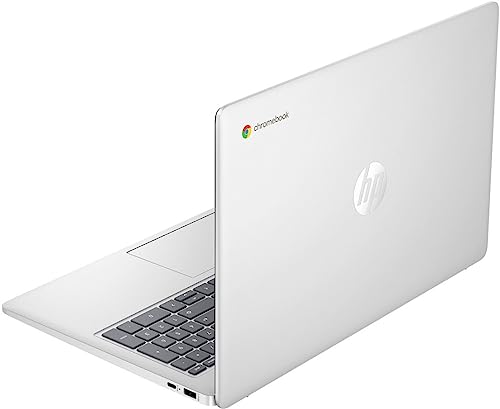 HP 2023 Newest Chromebook 15.6" HD Laptop, Intel Quad-Core N200(> N6000), 8GB LPDDR5 RAM, 128GB Storage(64GB eMMC+64GB Micro SD), Full Size Keyboard, Webcam, WiFi 6, Fast Charge, Chrome OS