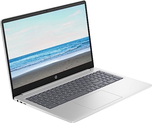 HP 2023 Newest Chromebook 15.6" HD Laptop, Intel Quad-Core N200(> N6000), 8GB LPDDR5 RAM, 128GB Storage(64GB eMMC+64GB Micro SD), Full Size Keyboard, Webcam, WiFi 6, Fast Charge, Chrome OS