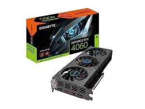 gigabyte geforce rtx 4060 eagle oc 8g graphics card, 3x windforce fans, 8gb 128-bit gddr6, gv-n4060eagle oc-8gd video card