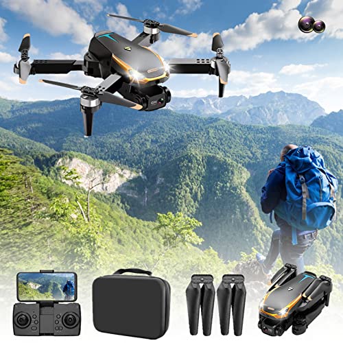 Drone with Camera for Adults, 1080P HD Camera Remote Control Toys Trajectory Flight/Voice/Gesture/Gravity Control, 360° Flip Gifts for Boys Girls