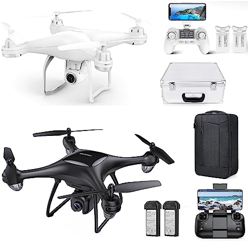 T25 2K Camera Drone + P5G 4K Camera Drone for Adults GPS Drone Pack