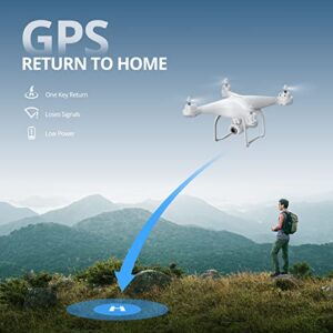 T25 2K Camera Drone + P5G 4K Camera Drone for Adults GPS Drone Pack