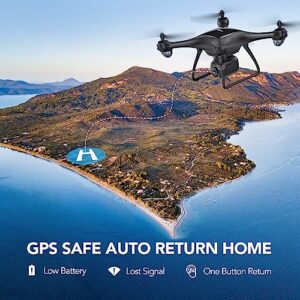 T25 2K Camera Drone + P5G 4K Camera Drone for Adults GPS Drone Pack