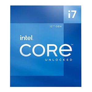 Intel Core i7-12700K Desktop Processor 12 (8P+4E) Cores up to 5.0 GHz Unlocked  LGA1700 600 Series Chipset 125W & NZXT F120 RGB Fans - RF-R12SF-B1 - Advanced RGB Lighting Customization - Black