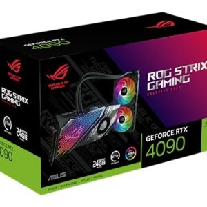 ASUS ROG Strix LC NVIDIA GeForce RTX™ 4090 Gaming Graphics Card (PCIe® 4.0, 24GB GDDR6X, HDMI® 2.1, DisplayPort™ 1.4a, Full-Coverage Cold Plate, 240 mm Radiator, 560 mm tubing)