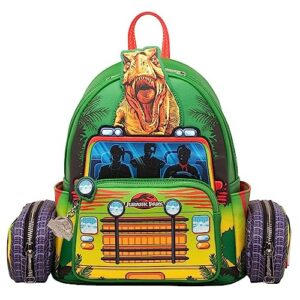 loungefly jurassic park light up t-rex escape mini backpack