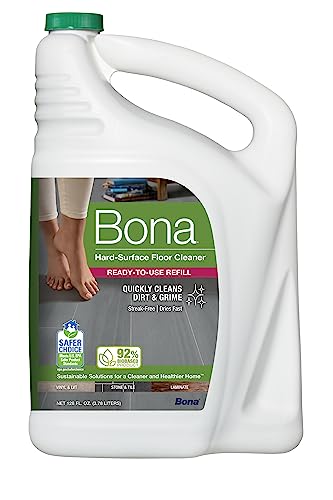 Bona Multi-Surface Floor Premium Spray Mop & Hardwood Floor Cleaner Refill - 128 fl oz & Multi-Surface Floor Cleaner Refill - 128 fl oz - Residue-Free Floor Cleaning Solution