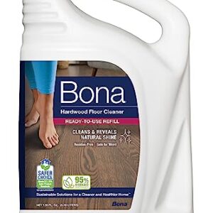 Bona Multi-Surface Floor Premium Spray Mop & Hardwood Floor Cleaner Refill - 128 fl oz & Multi-Surface Floor Cleaner Refill - 128 fl oz - Residue-Free Floor Cleaning Solution