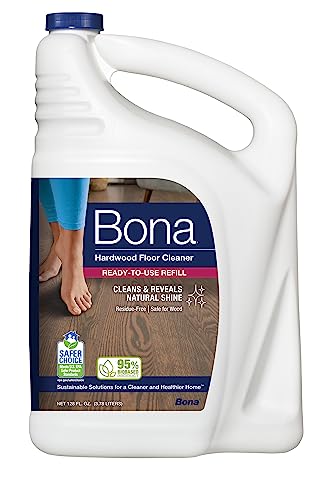 Bona Multi-Surface Floor Premium Spray Mop & Hardwood Floor Cleaner Refill - 128 fl oz & Multi-Surface Floor Cleaner Refill - 128 fl oz - Residue-Free Floor Cleaning Solution