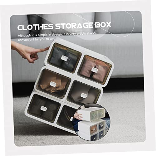 TIDTALEO 1pc Wardrobe Storage Box Sheer Lingerie Plastic Pallet Sheer Socks Stacking Socks Sorter Panties Drawer Organizer Clear Organizer Box Household Storage Box Underwear Storage Holder