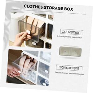 TIDTALEO 1pc Wardrobe Storage Box Sheer Lingerie Plastic Pallet Sheer Socks Stacking Socks Sorter Panties Drawer Organizer Clear Organizer Box Household Storage Box Underwear Storage Holder