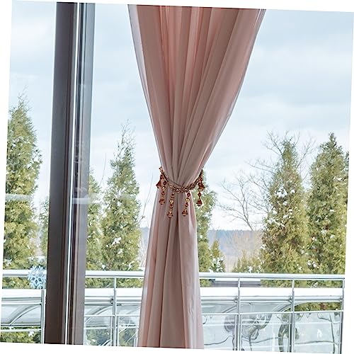 RUNROTOO 2pcs Braided Curtain Ties Outdoor Decoration Crystal Holder Magnetic Ties Curtain Holder Rope Curtain Tiebacks Handmade Holdbacks Shower Curtain Tie Backs Curtain Accessory Bohemia