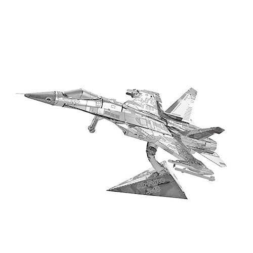 JOMIOD 3D Metal Model Kits, J20 Jet Military Airplane Model Building Kits for Teens Men Hobbies Toys, 3D Metal Puzzle for Adults DIY Brain Teaser Puzzles, Great Birthday Gifts (J-15)