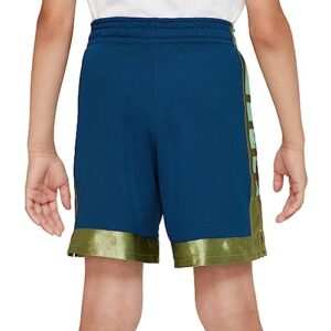 Nike Boy's Dry Shorts Elite Stripe Shorts (Little Kids/Big Kids) (Valerian Blue/Alligator/Mint Foam, X-Large)