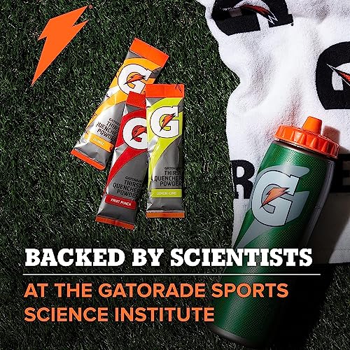 Gatorade Thirst Quencher Powder Sticks, Fruit Punch, 1.23oz Gatorade Powder Packets with Electrolytes (5 Packs of 10, Total of 50pcs)