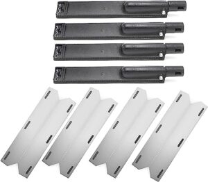 hongso gas grill parts replacement for jenn air 720-0062, 720-0101, 720-0171, nexgrill 720-0061 stainless steel heat plates and cast iron burner repair kit