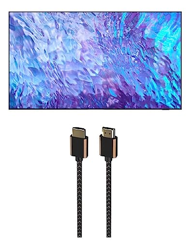 SAMSUNG QN50Q80CAFXZA 50 Inch 4K QLED Direct Full Array with Dolby Smart TV with a 3S-4KHD2-2.5M III Series 4K HDMI 2.5m Cable (2023)