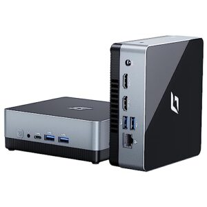 cybergeek nano win 11 pro mini pc, intel n5095a quad-core(beat n5105) up to 2.9ghz, 16gb ram 3200mhz, 1tb ssd mini computer, micro desktop with 4k dual display, usb-c, wifi/bt, rj45/hdmi/vesa