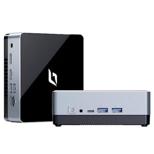 CyberGeek Nano Win 11 Pro Mini PC, Intel N5095A Quad-Core(Beat N5105) Up to 2.9Ghz, 16GB RAM 3200MHz, 1TB SSD Mini Computer, Micro Desktop with 4K Dual Display, USB-C, WiFi/BT, RJ45/HDMI/VESA