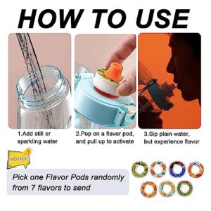 Flavour Pods Pack for Air Water Up Bottle, Creative Water Flavour Pod with Fragrance Accessories for Air Water Up Bottle Water Cup Scented Starter Set Cartridge, 0 Sugar (Pineapple FLA