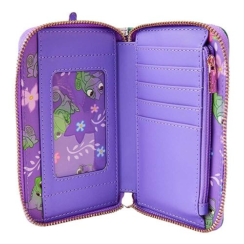 Loungefly Disney Tangled Rapunzel Swinging From Tower Zip-Around Wallet